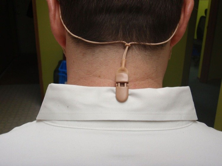 Ear Gear Cochlear M1 - corded covers for two processors Blue ...